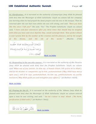 100 authentic sunnah | PDF