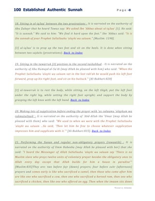 100 authentic sunnah | PDF