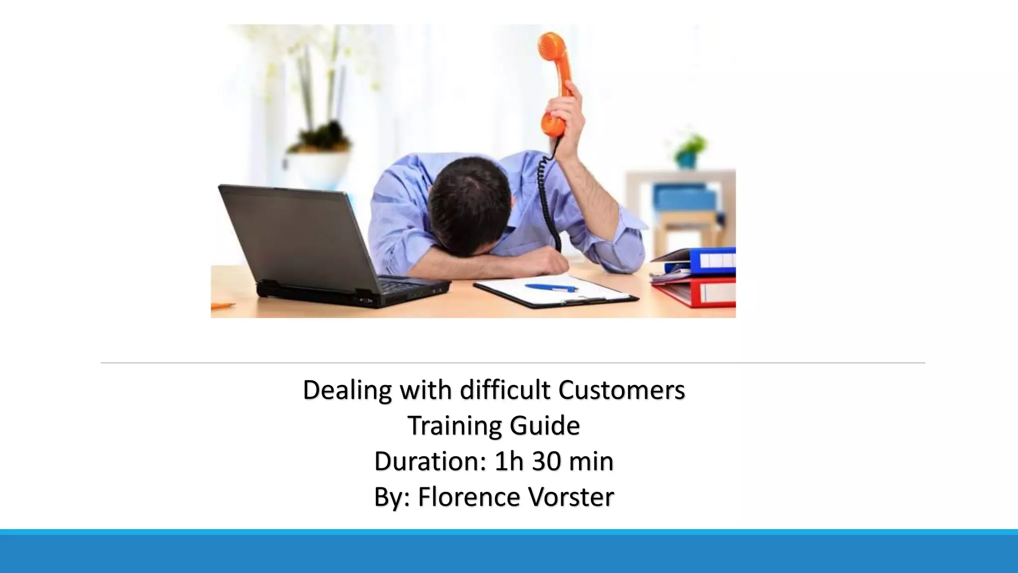 Dealing with a difficult customer | PPTX