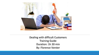 Dealing with a difficult customer | PPTX