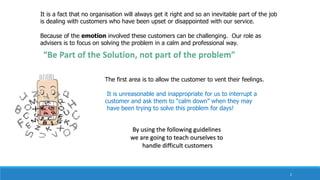 Dealing with a difficult customer | PPTX