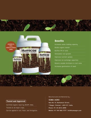 Humicas English | PDF | Agriculture | Industries