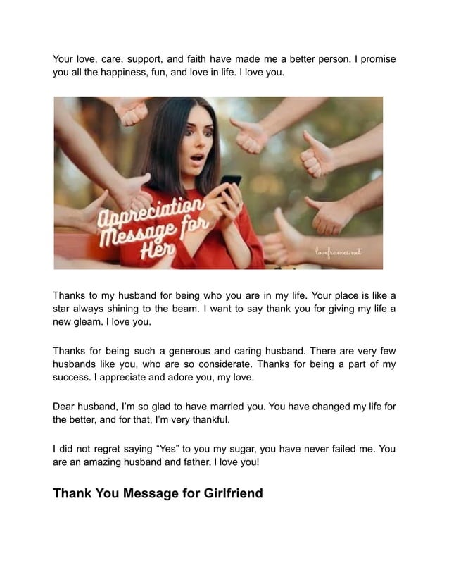 100+ Best Appreciation Message for Girlfriend.pdf