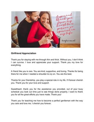 100+ Best Appreciation Message for Girlfriend.pdf