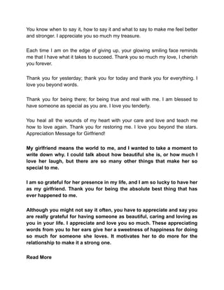 100+ Best Appreciation Message for Girlfriend.pdf