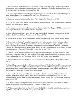 100 best first lines from novels | DOC | Fiction | Books and Literature