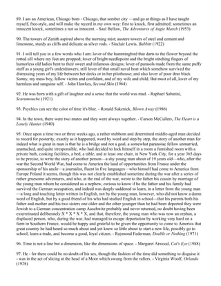 100 best first lines from novels | DOC | Fiction | Books and Literature