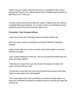 100+ Best Friendship Anniversary Quotes, Wishes and Status.pdf