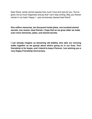 100+ Best Friendship Anniversary Quotes, Wishes and Status (1).pdf