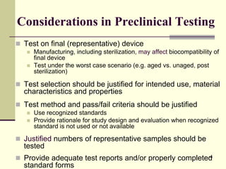 DESIGN OF IMPLANTABLE DEVICE – UNDERSTANDING THE PREMARKET REVIEW ...