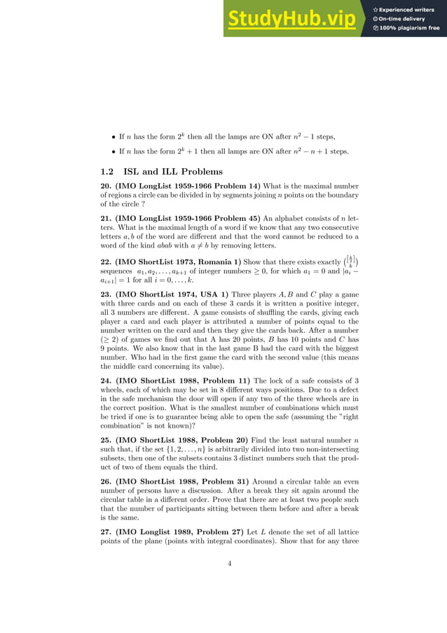 100 Combinatorics Problems With Solutions Pdf
