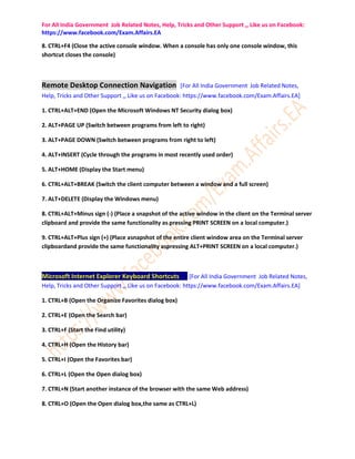 100 computer keyboard shortcut tips | PDF