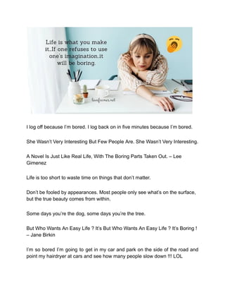 100 Crazy Boring Life Quotes _ Boring Life Status.pdf