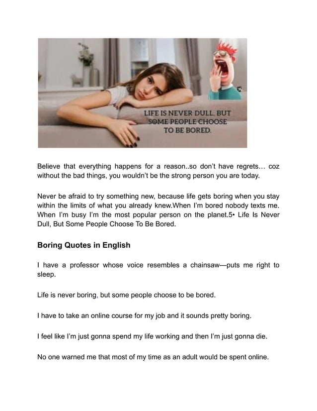 100 Crazy Boring Life Quotes _ Boring Life Status.pdf