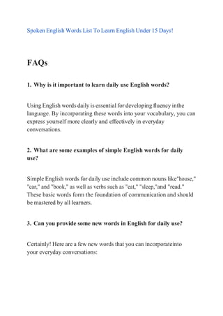 100+ Daily Use English Words for Fluent Communication.pdf