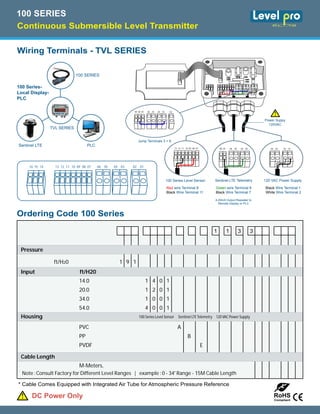 100 Submersible Level Sensor | PDF