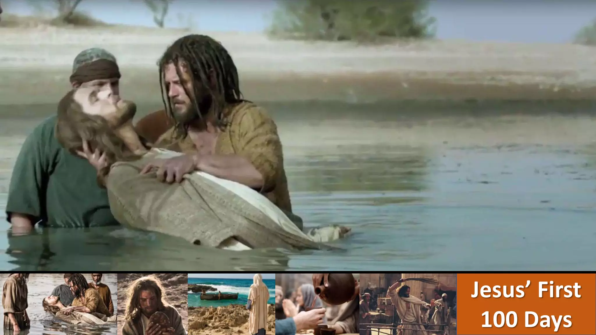 Jesus' First 100 Days: Jesus' Baptism | PPTX | Christianity | Religion ...