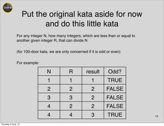 100 doors kata solution | PDF
