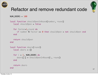 100 doors kata solution | PPT