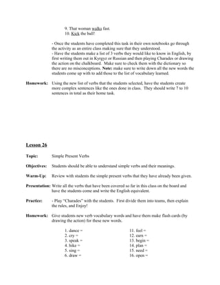 100 Lesson Plans (Parts of Speech) | DOC