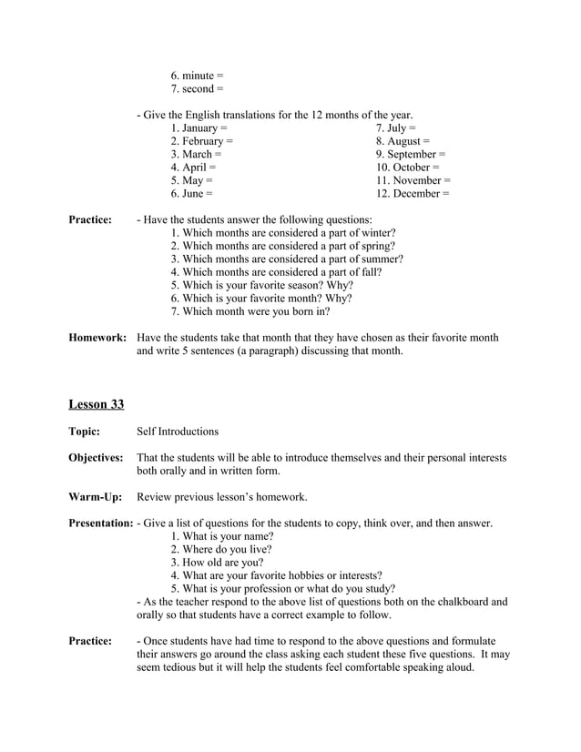 100 Lesson Plans (Parts of Speech) | DOC | National & Civic Holidays ...