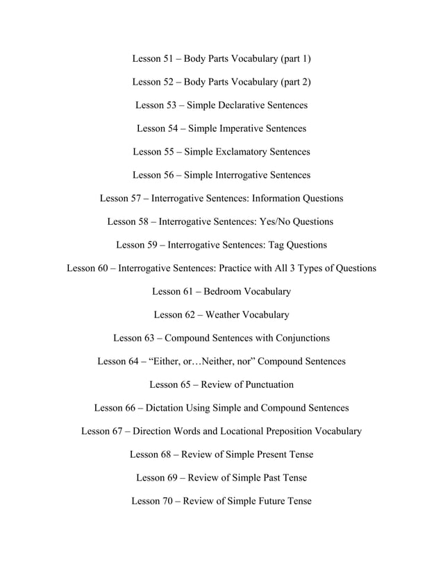 100 Lesson Plans (Parts of Speech) | DOC | National & Civic Holidays ...