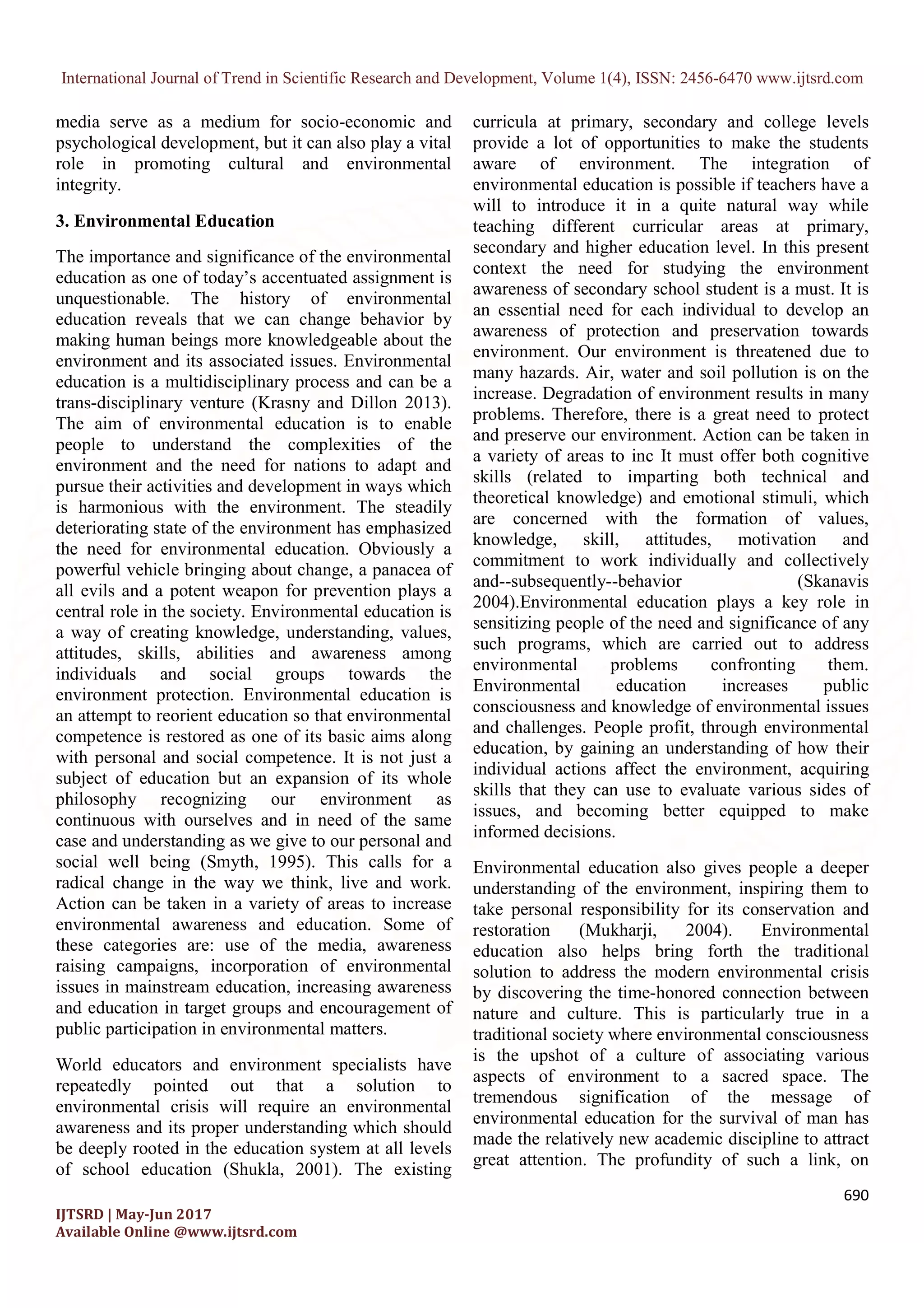 Environmental Crisis and the Role of Media | PDF