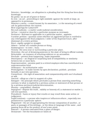 100 essential legal words | DOCX