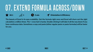 The Definitive 100 Most Useful Excel Tips | PDF