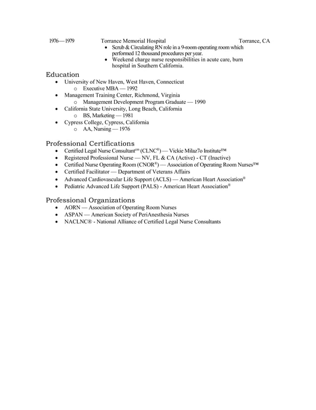 CV - 04262016 | PDF | Healthcare Industry | Industries