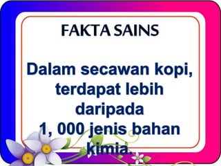 fakta sains yang menarik - Alison Gibson