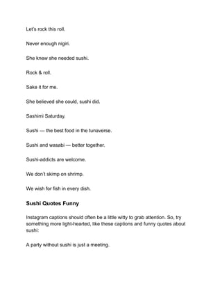 100 Famous Sushi Lover Quotes _ Quotes about Sushi Lovers.pdf