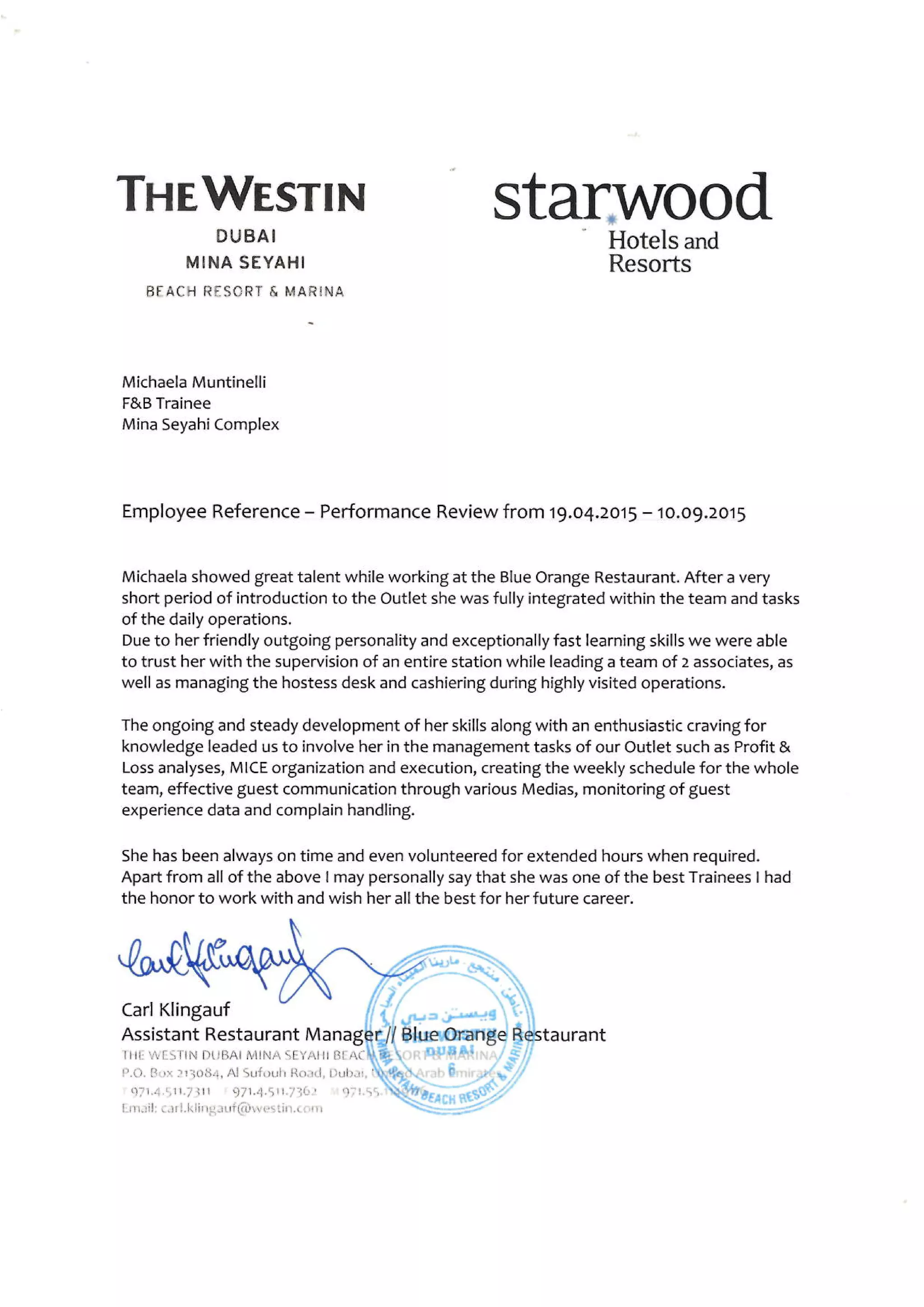 Internship reference and certificate | PDF