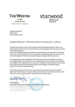 Internship reference and certificate | PDF