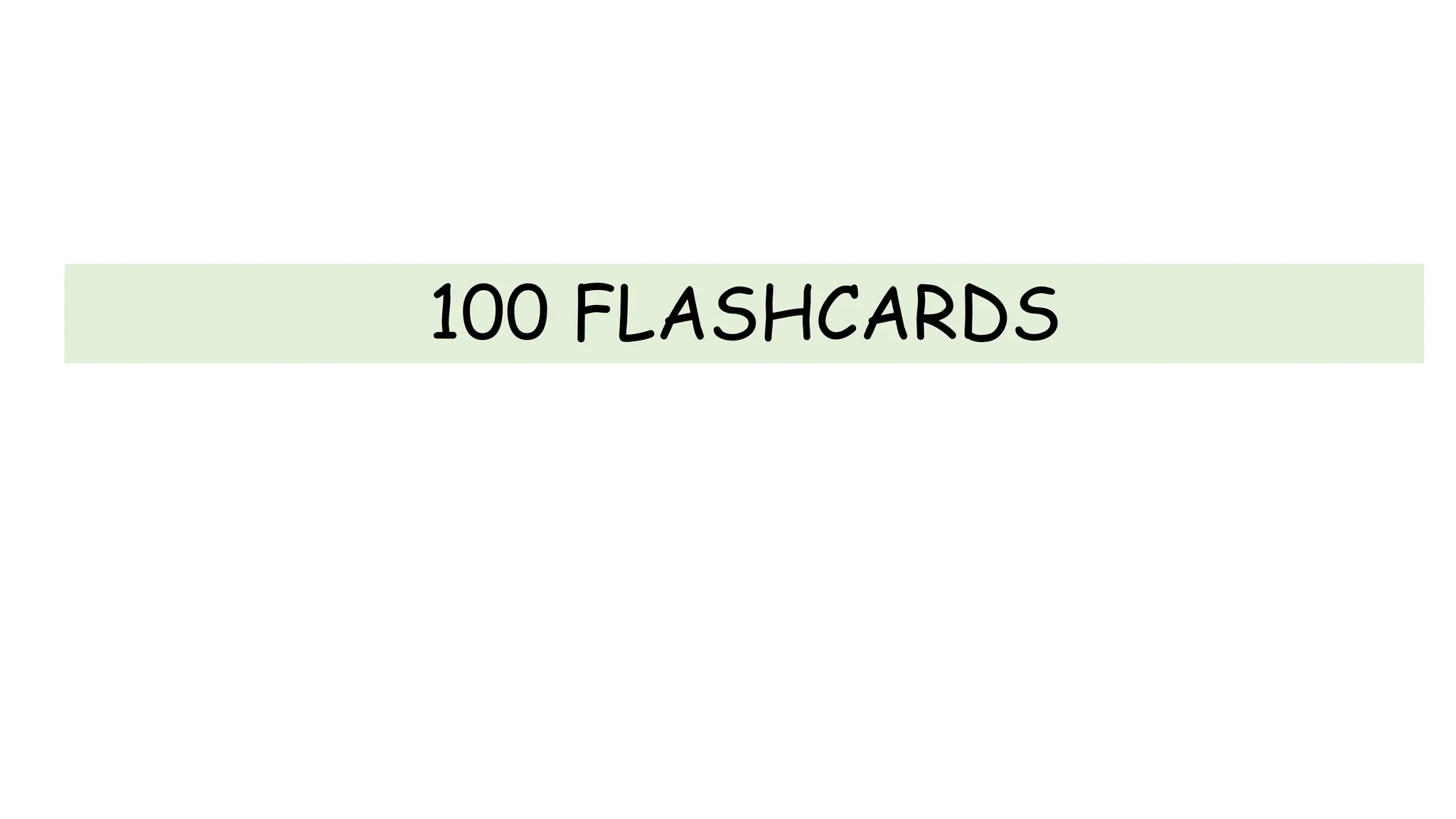 100 important flash cards for Community Medicine | PDF
