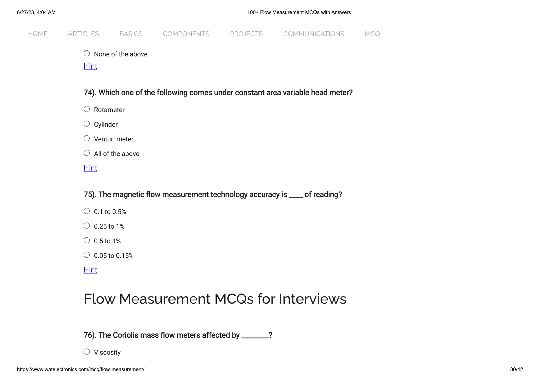 Measurement MCQs with Answers.pdf