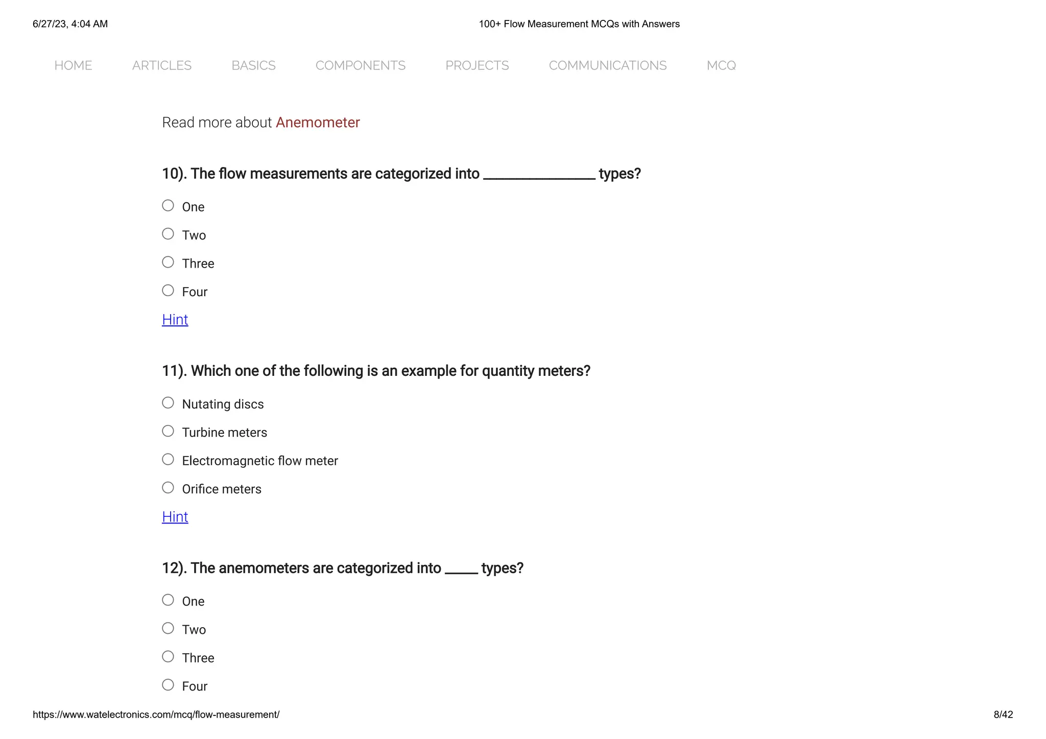 Measurement MCQs with Answers.pdf