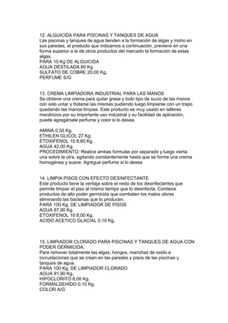 100 FORMULAS QUIMICAS PRODUCTOS LIMPIEZA - Tiempo de Emprender.pdf