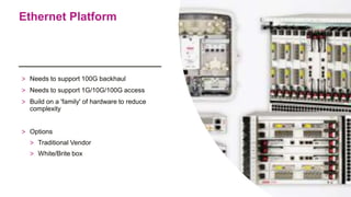 The technical details of presenting 100GbE networking to sites | PPTX