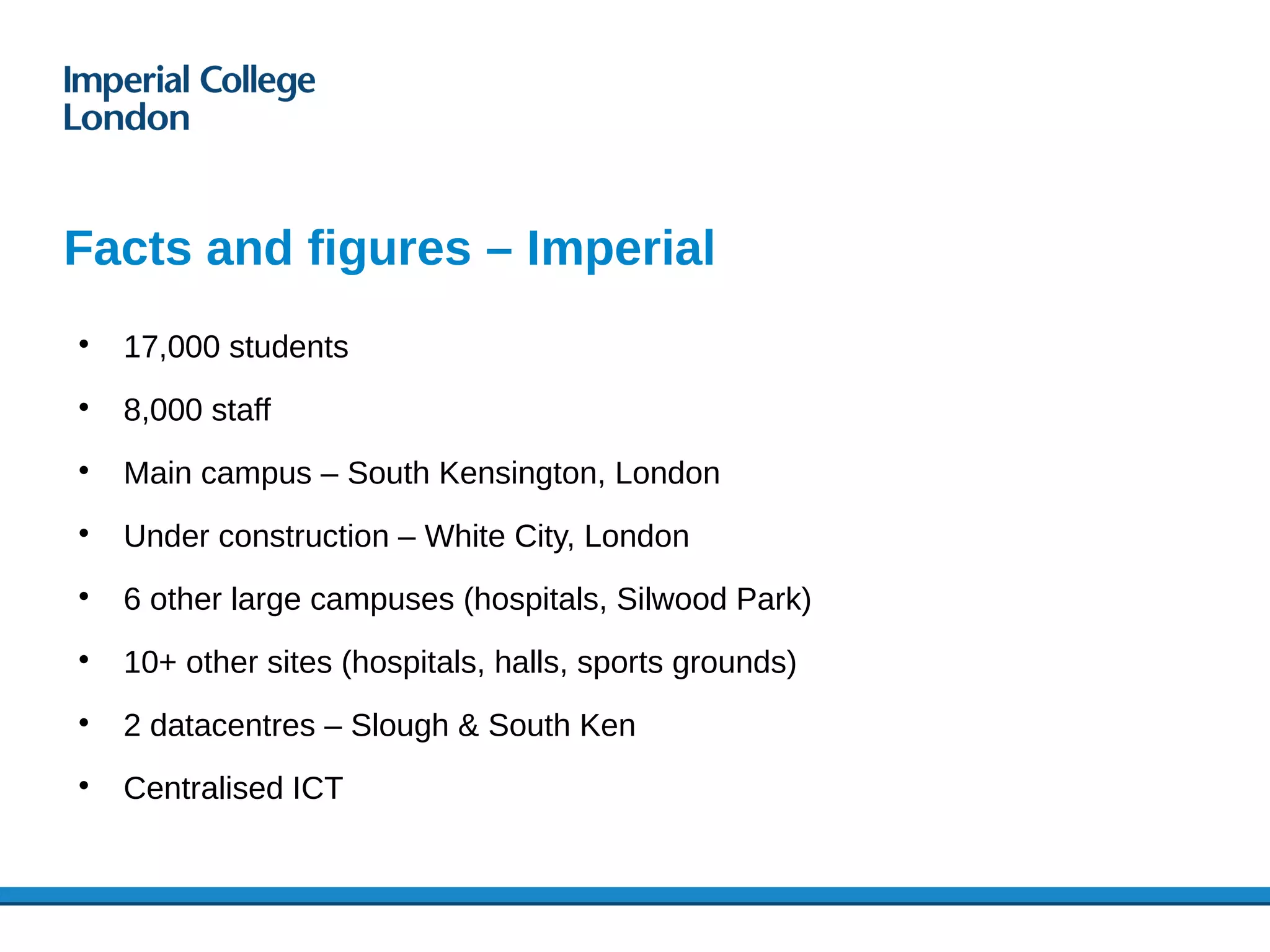 Deploying 100GbE networking at Imperial College | PDF