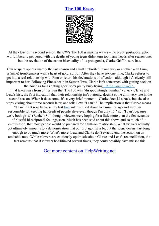 100 Great Essays | PDF