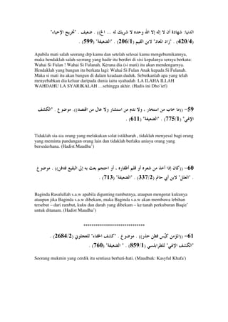 100 hadis dha'if & palsu yang masyhur di kalangan masyarakat | PDF