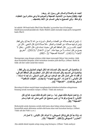 100 hadis palsu | PDF