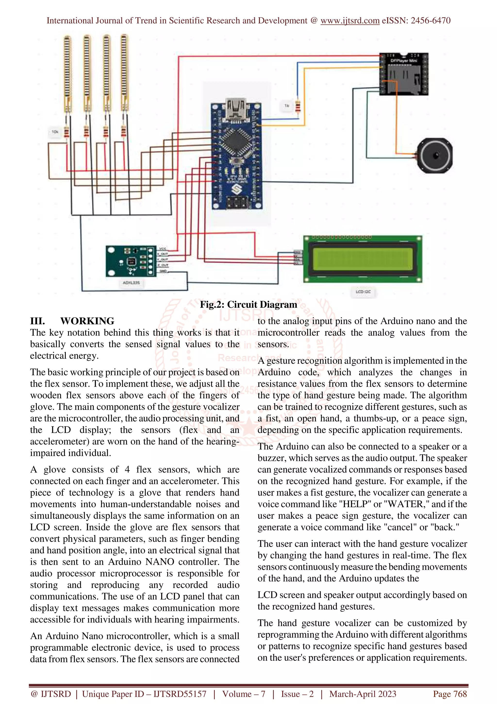 Hand Gesture Vocalizer | PDF