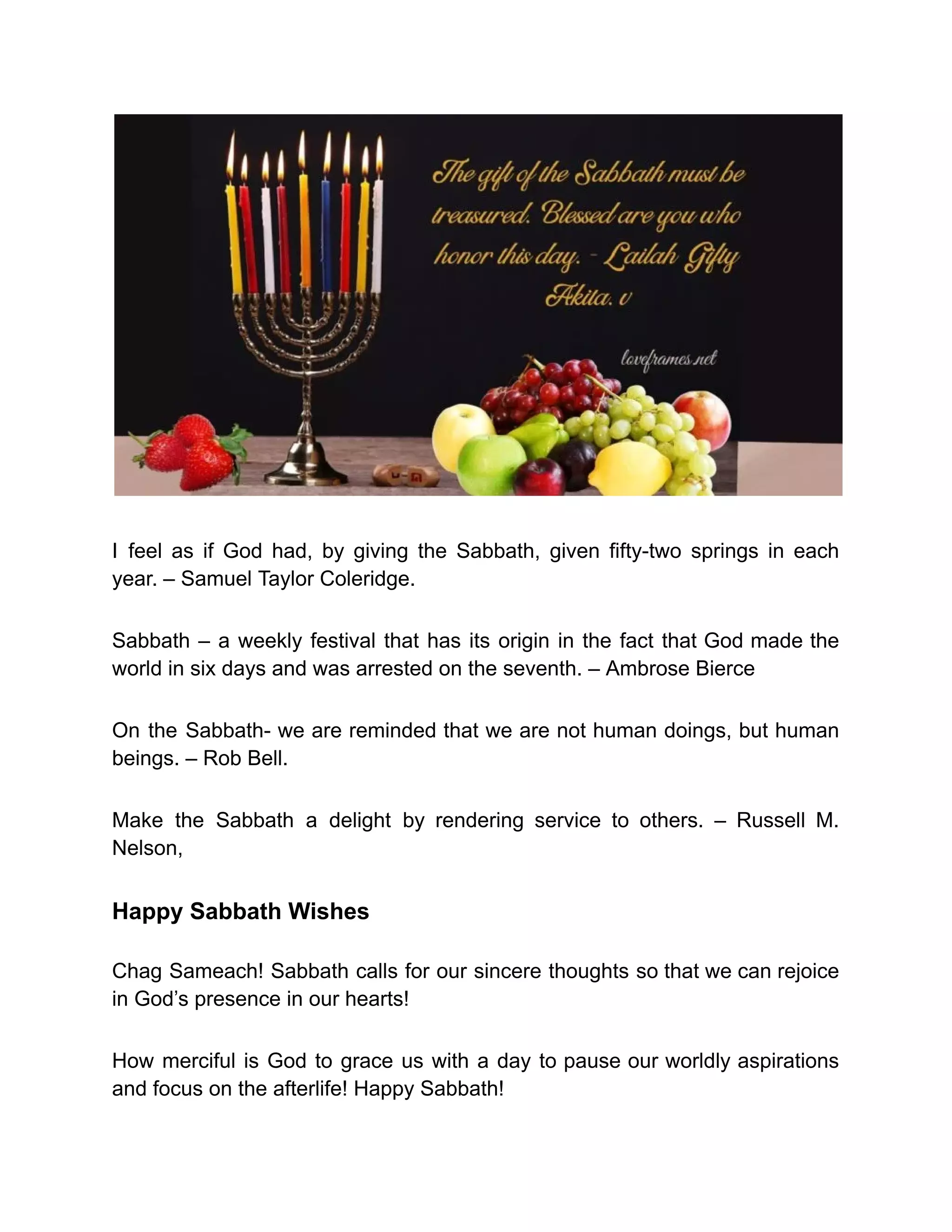 100+ Happy Sabbath Quotes, Wishes and Greetings.pdf