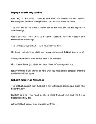 100+ Happy Sabbath Quotes, Wishes and Greetings.pdf