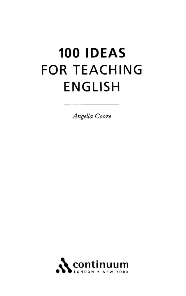100 Ideas for Teaching English | PDF