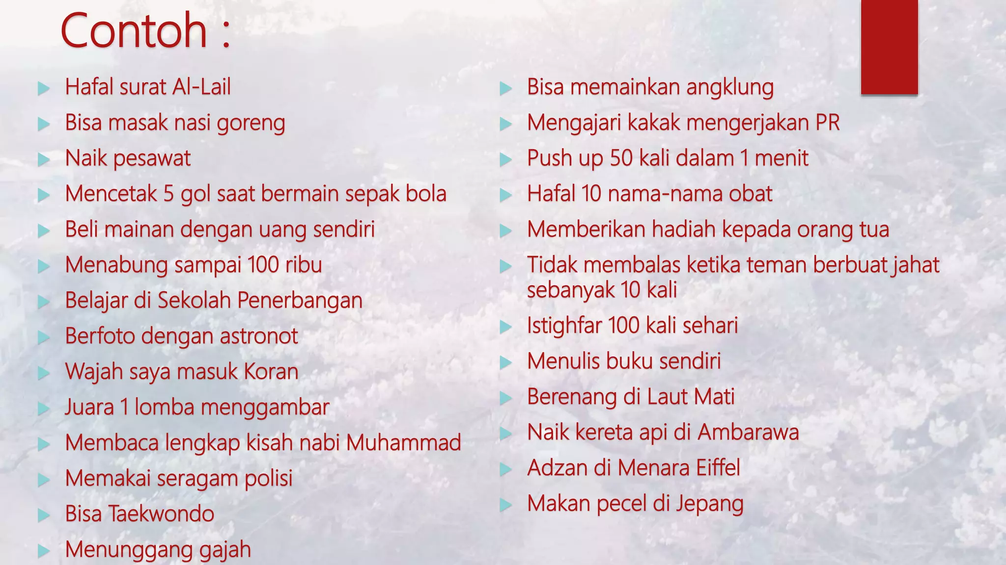 100 Impian Goddard - Melukis Impian | PPTX