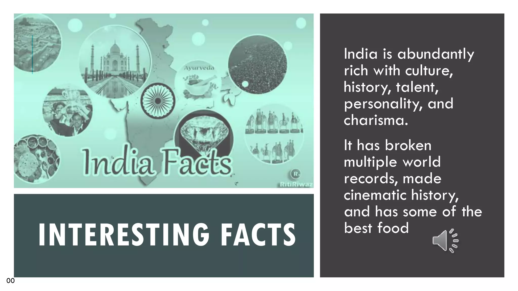 100 Interesting Facts About India | PPTX
