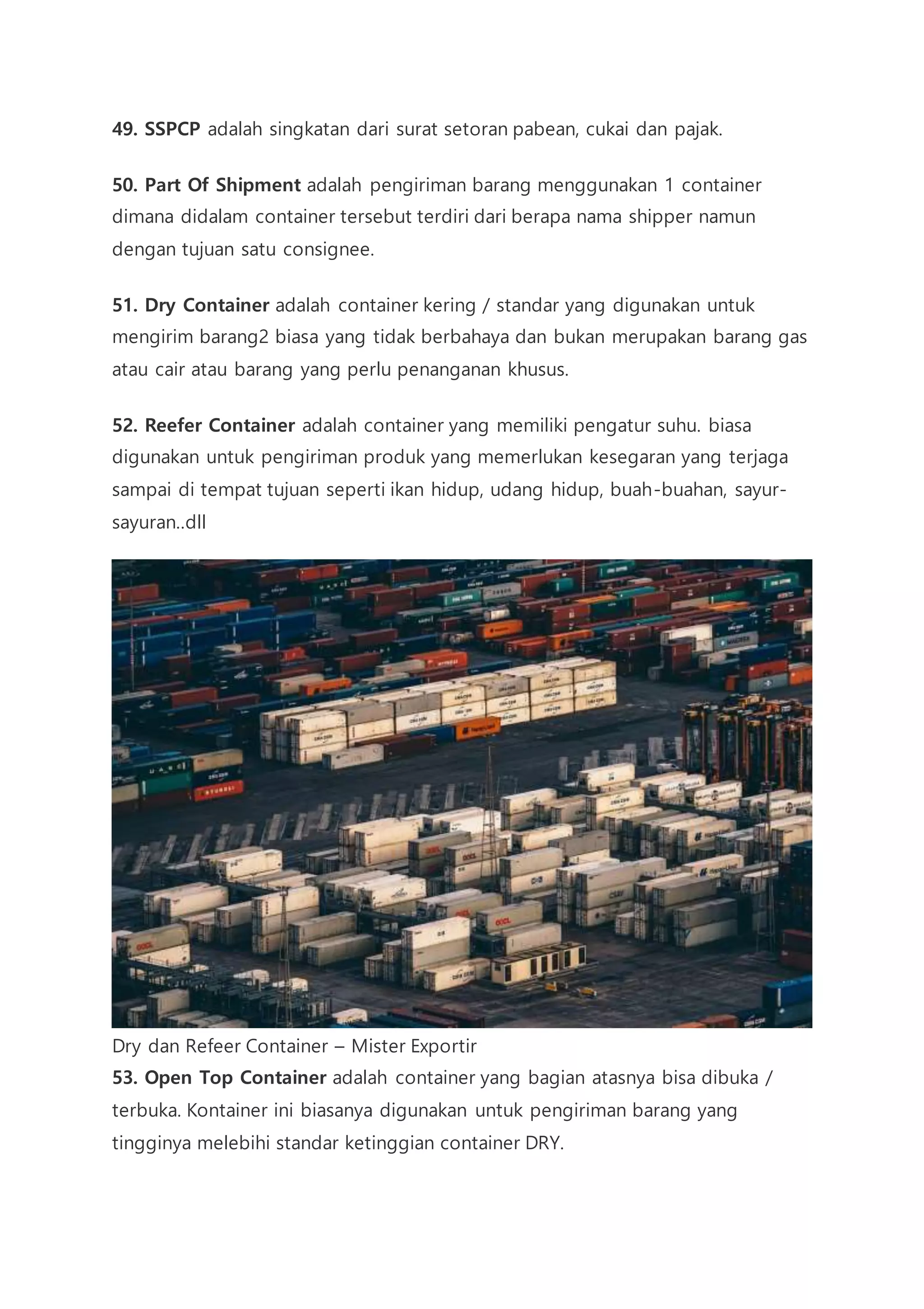 100 istilah dalam ekspor impor yang wajib diketahui | DOCX